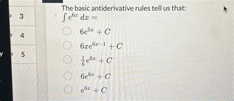 Image result for Basic Antiderivative Rules