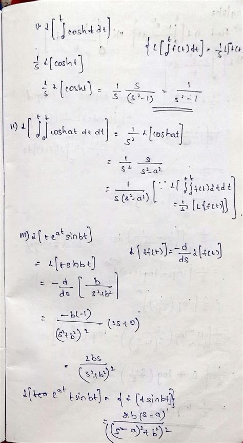 Image result for Example of Laplace Transform with Solution