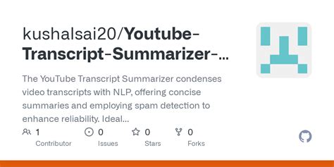Image result for Transcript Summarizer for YouTube