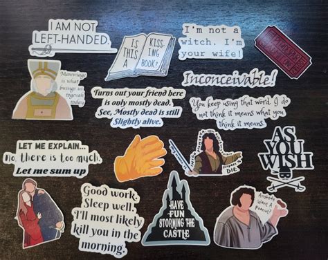 Image result for Princess Bride Movie Sticker Collection