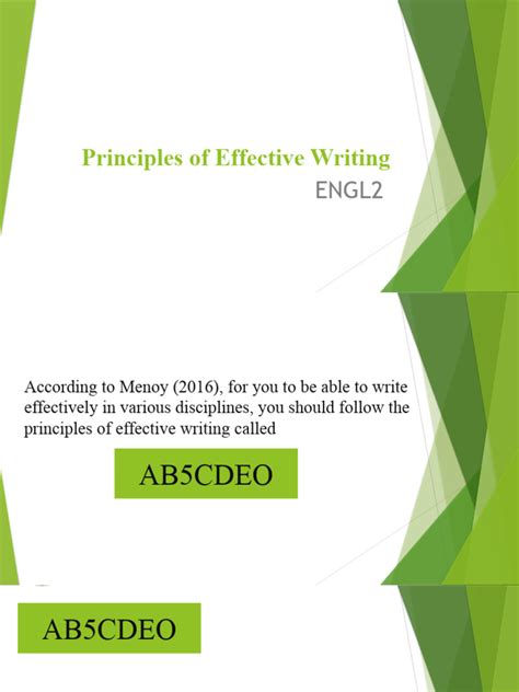Image result for Effective Writing Principles