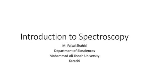 Image result for Spectroscopy for Beginners