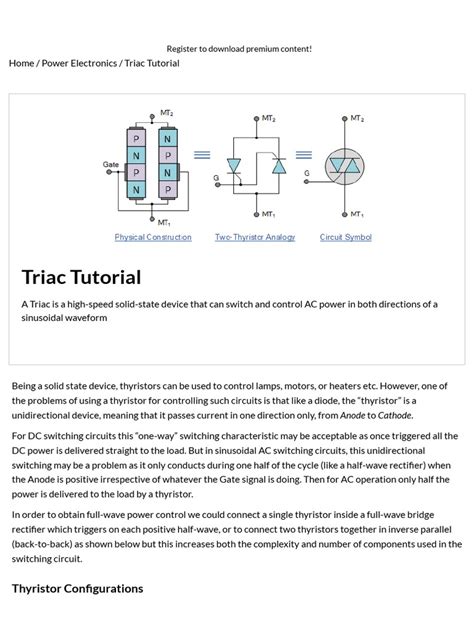 Image result for Triac Tutorial