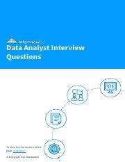 Image result for Data Analyst Interview Questions PDF