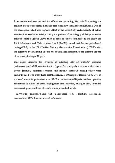 Image result for Abstract for Computer Based Test