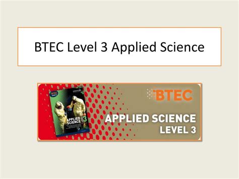 Image result for Applied Science BTEC Level 2