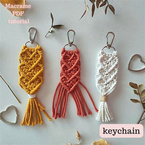 Image result for Heart Macrame Keychain Tutorial