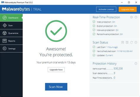 Image result for Malwarebytes Screen Shot
