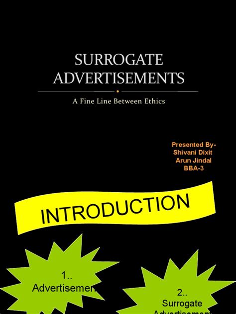 Image result for Surrogate Advertising Examples