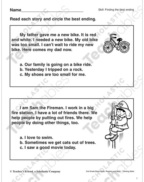 Image result for Making Inferences Grade 1 Worksheet