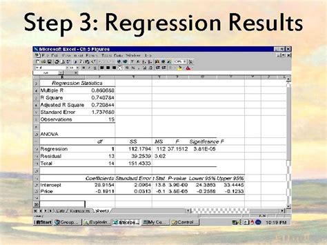 Image result for Regression Model Example Excel