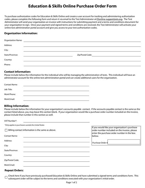 Image result for How to Complete a Purchase Order Form