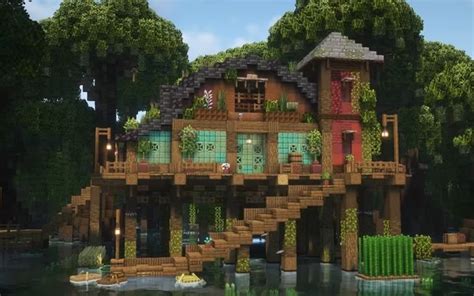 Image result for Minecraft Swamp House Design