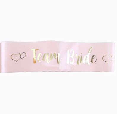 Image result for Team Bride Pink Sash Party