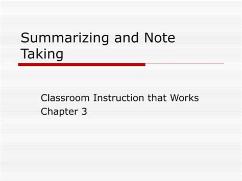 Image result for Summarizing Notes