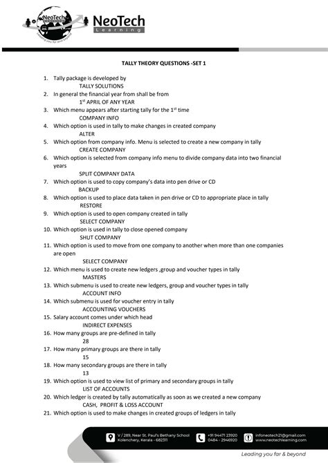 Image result for Tally Questions for Practice