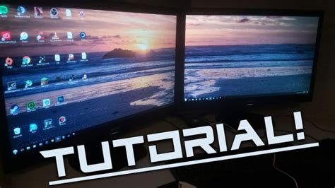 Dual Monitor Wallpaper Setup - Split Screen Two Monitor - 1280x720 ...