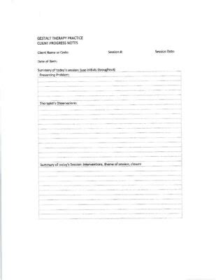 Image result for Examples of Client Progress Notes