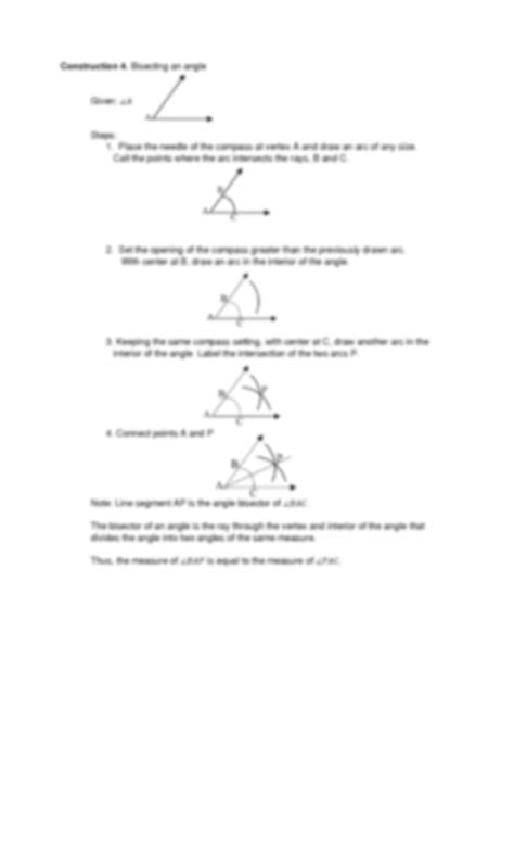 Image result for Bisect Line Segment Compass