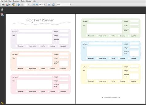 Image result for Free Download Printable Blog Post Planner