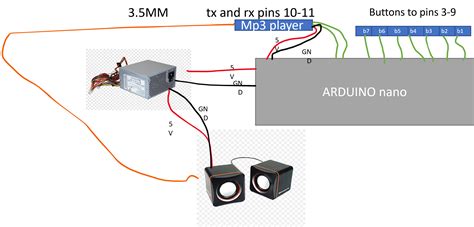 Image result for Arduino MP3 Pinout