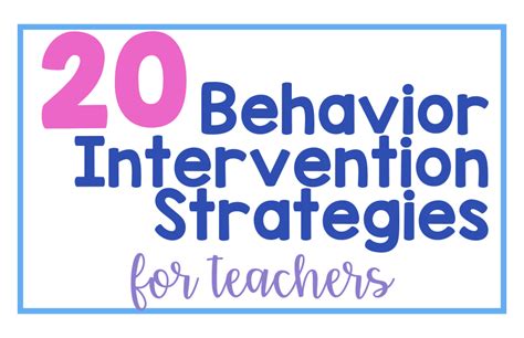 Image result for Behavior Intervention Strategies
