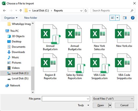 Image result for VBA Code for Selecting the File
