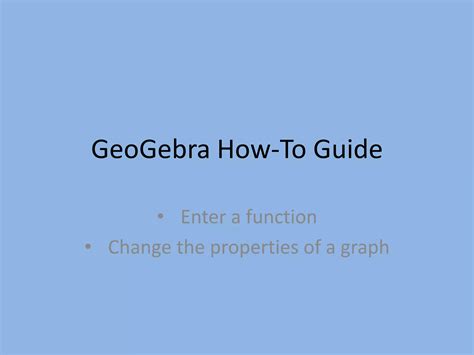Image result for GeoGebra 6 Tutorial