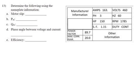 Image result for Motor Nameplate LRC Calculation Example
