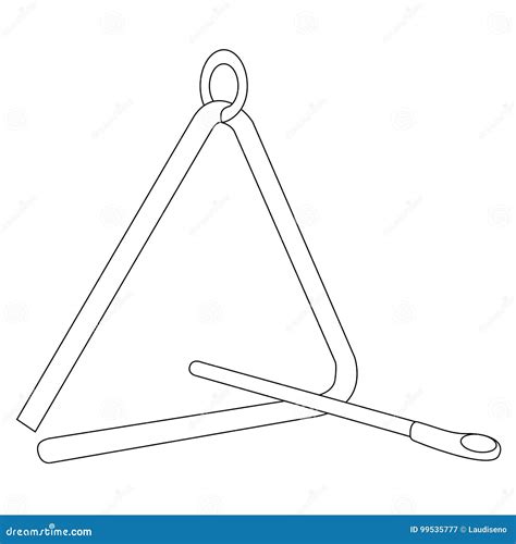Image result for Triangle Instrument Line Drawing