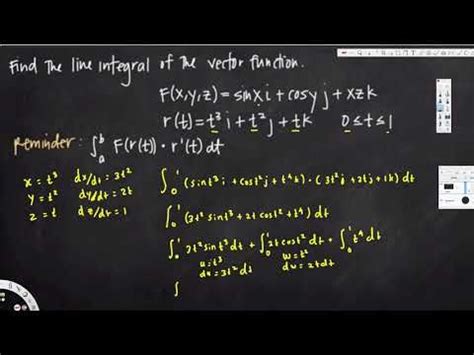 Image result for Vector Calculus Line Integrals by Chegg Tutor