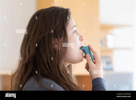 Image result for Woman Using Inhaler