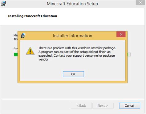 Image result for Error When Downloading Minecraft Windows 1.0