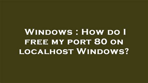 Image result for HTTP Localhost 80