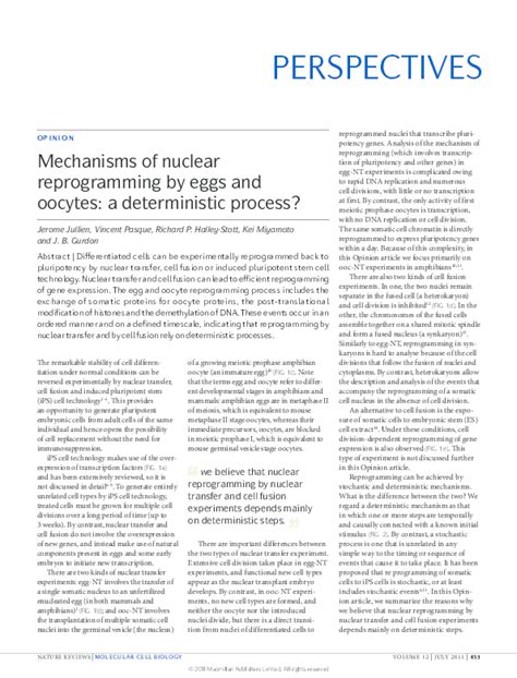 Image result for Nuclear Reprogramming