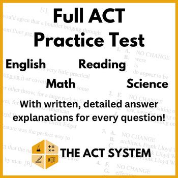 Image result for Act Practice Test PDF Printable