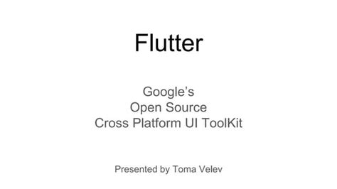 Image result for Flutter Introduction.ppt