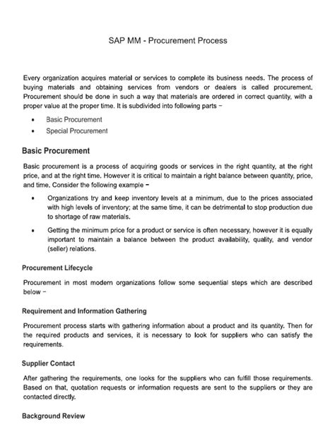 Image result for SAP Procurement Process