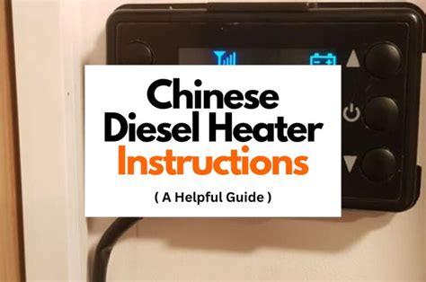 Image result for Diesel Heater Operating Instructions