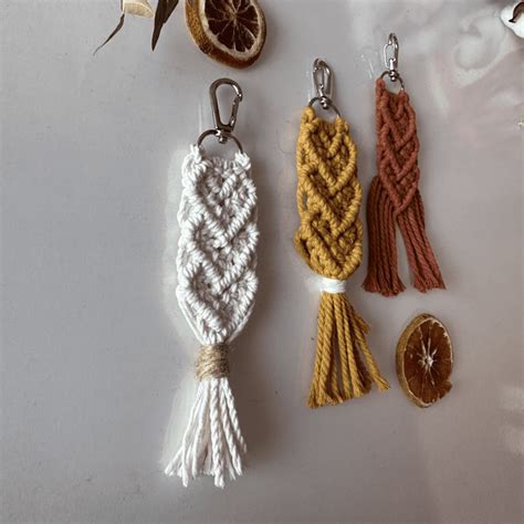 Image result for Heart Macrame Keychain Tutorial