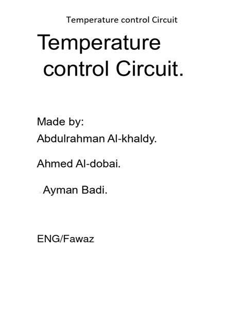 Image result for Temperature Control Loop