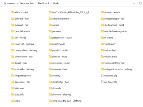 Image result for Sims 4 Mods Folder