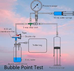 Image result for Filter Bubble Point Test