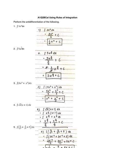 Image result for Calculus Integration Rules