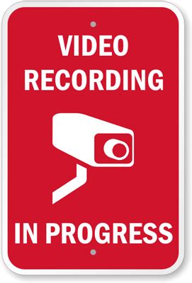 Image result for Video Recording in Progress Sign