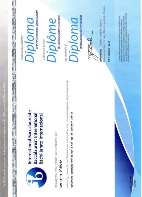 Image result for IB Transcript