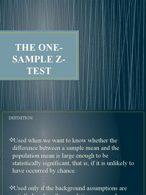 Image result for Examples of When to Use Sample Z Test