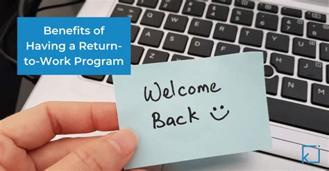 Image result for Return to Work Program Benefits