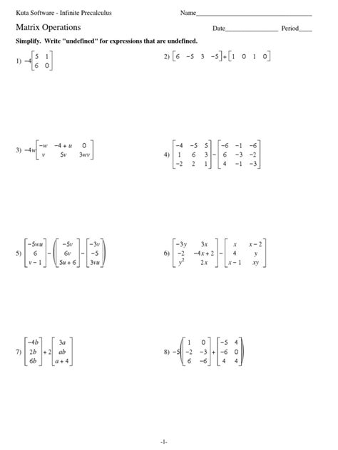 09 - Matrix Operations | PDF | Multiplication | Matrix (Mathematics)
