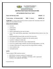 Image result for Life Science Practical Grade 12